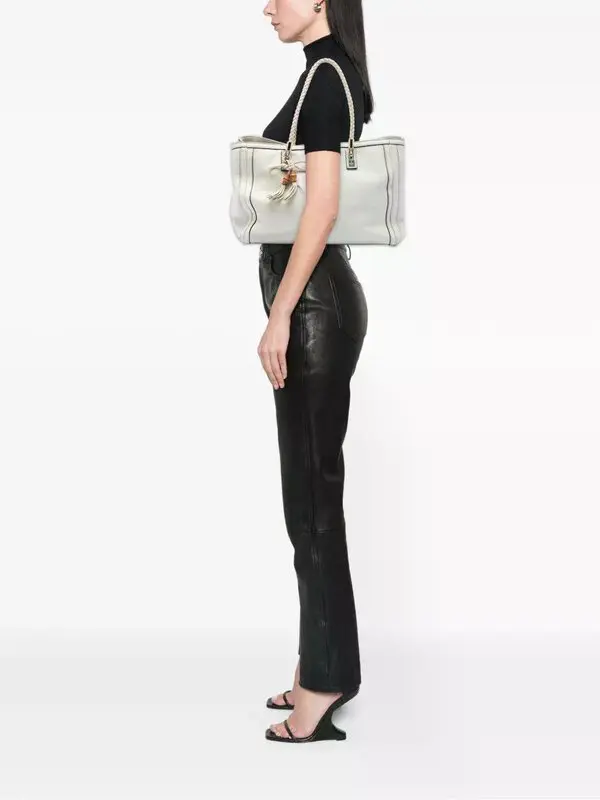 Gucci 2016-2026 Medium Leather Bella Tote Bag - White