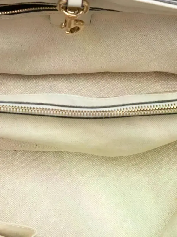 Gucci 2016-2026 Medium Leather Bella Tote Bag - White