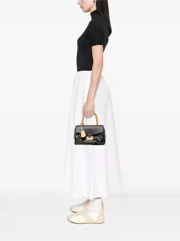 LOUIS VUITTON 2010 Monogram Fleur De Jais Carrousel Handbag