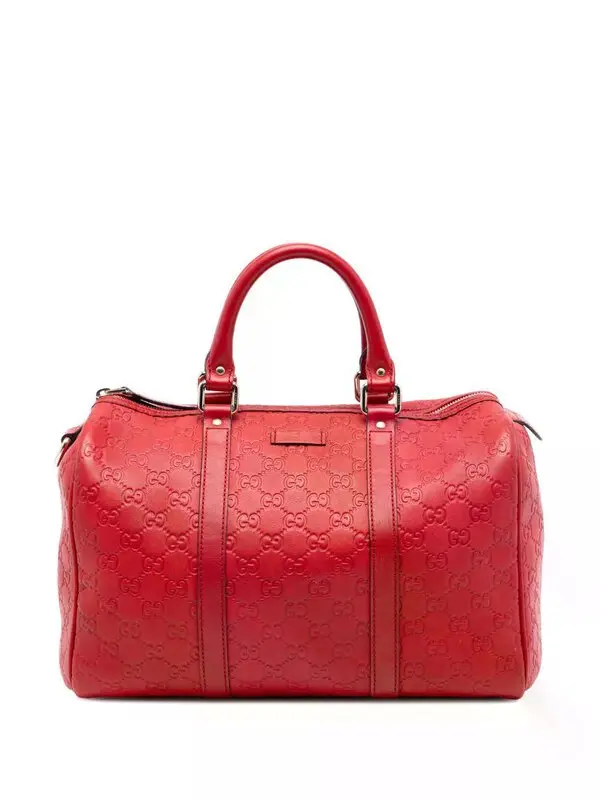 Gucci Medium Sissima Joy Boston Bag - Red