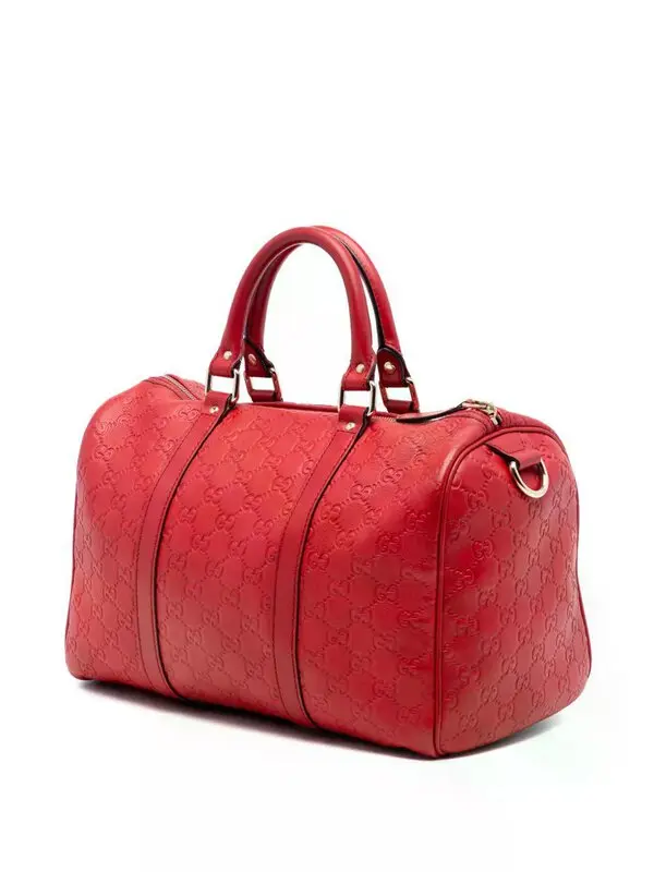 Gucci Medium Sissima Joy Boston Bag - Red