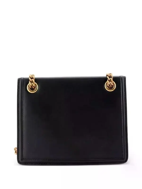 Dolce & Gabbana Devotion Leather Small Crossbody Bag - Black