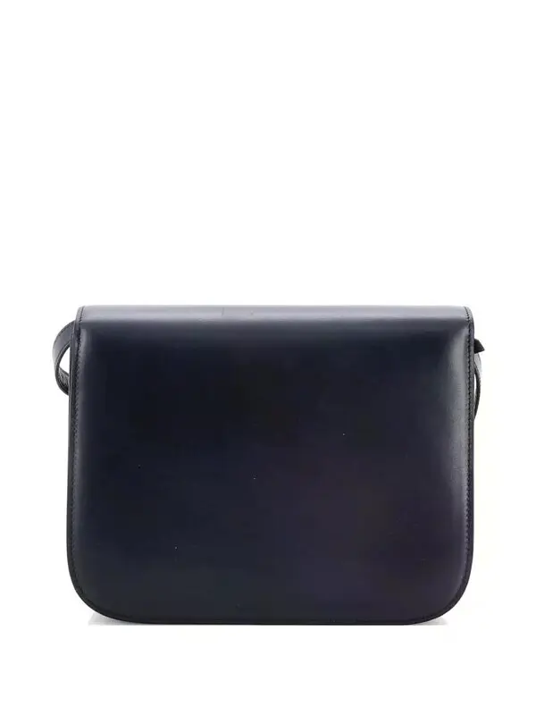 Celine Classic Box Smooth Leather Medium Crossbody Bag - Blue