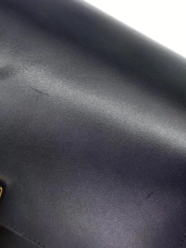 Celine Classic Box Smooth Leather Medium Crossbody Bag - Blue
