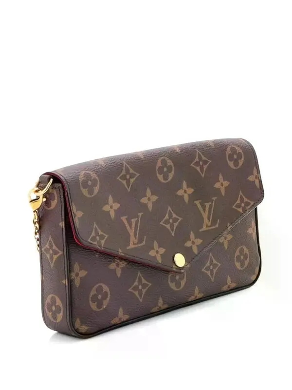 LOUIS VUITTON Felicie Pochette Monogram Canvas - Brown