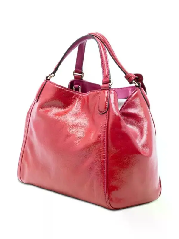 Gucci Small Patent Soho Satchel - Red