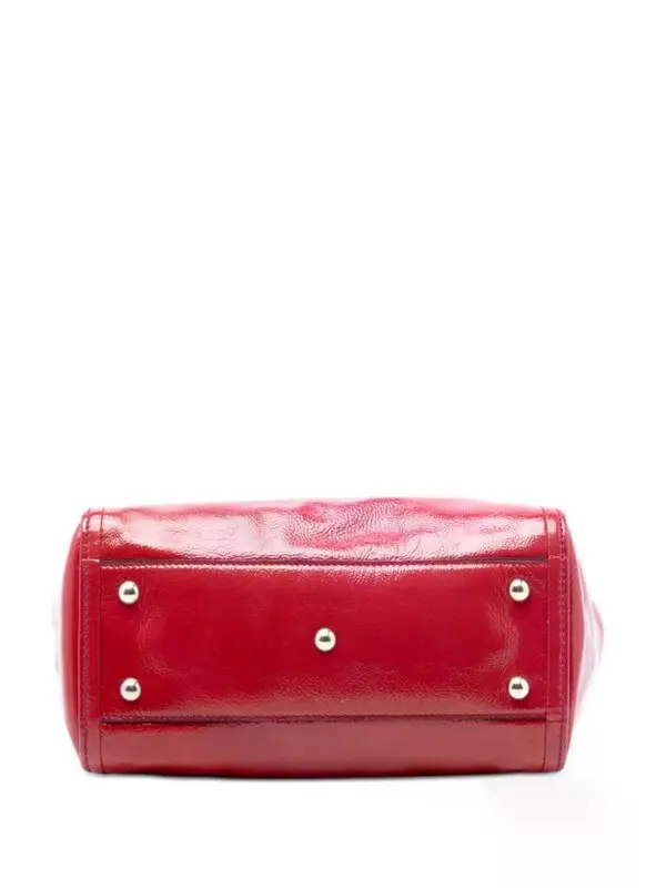 Gucci Small Patent Soho Satchel - Red