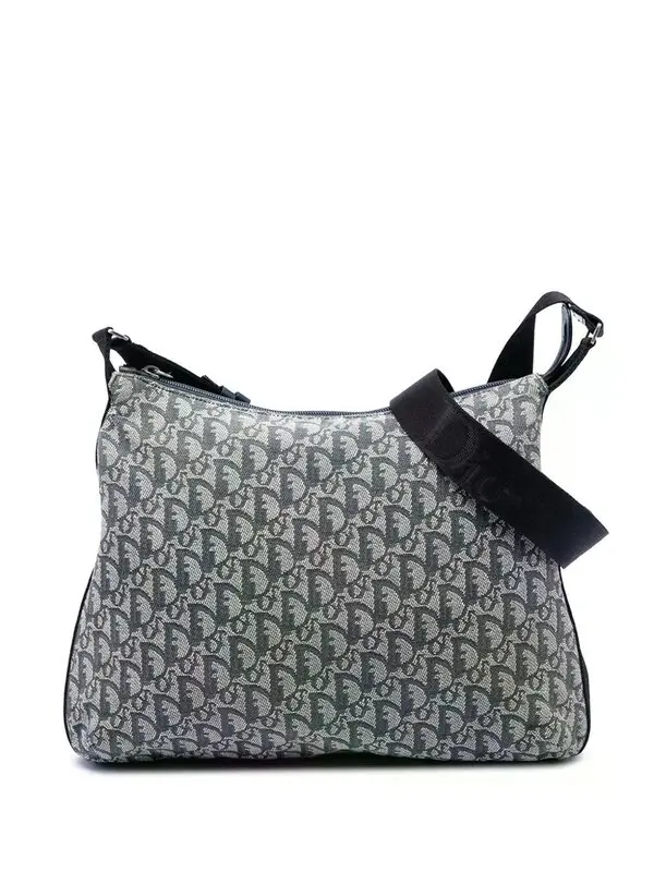 Dior 2002 Diorissimo Trotter Canvas Crossbody Bag - Blue