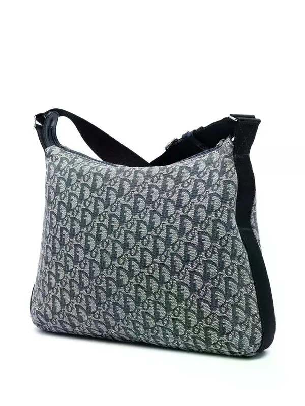 Dior 2002 Diorissimo Trotter Canvas Crossbody Bag - Blue