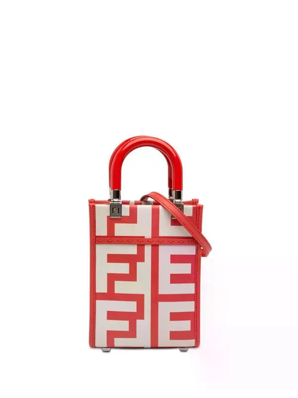 Fendi Mini Leather Sunshine Shopper Tote Satchel