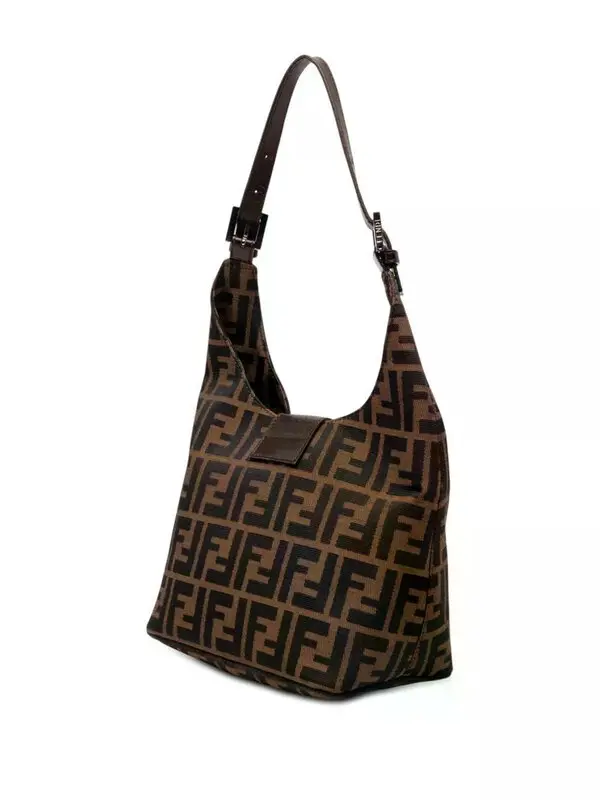 Fendi 2000-2010 Zucca Canvas Shoulder Bag