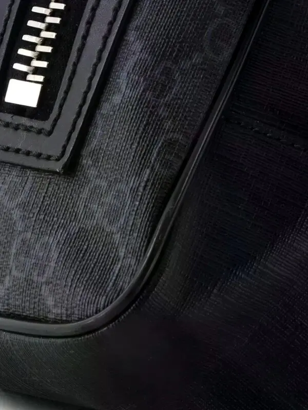 Gucci Soft Zip Sling Bag Gg Coated Canvas