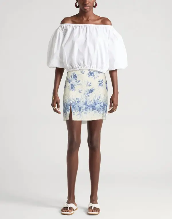 TWINSET Floral-print Flared Mini Skirt