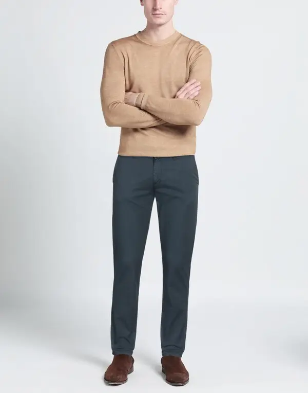 DANIELE ALESSANDRINI Pants Size Cotton, Elastane - Blue