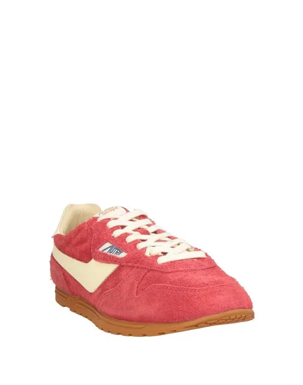AUTRY Leather Low-top Sneakers - Red