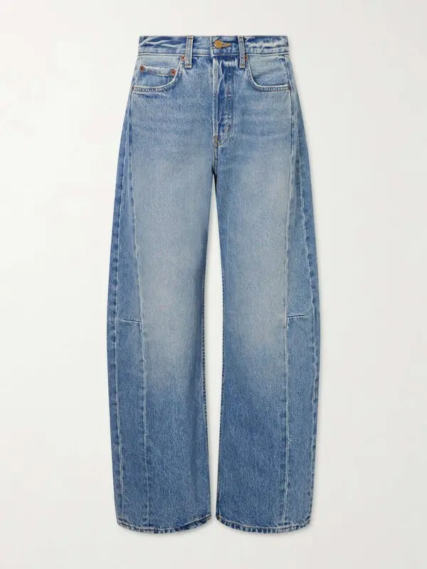 B Sides Slim Lasso High-rise Wide-leg Jeans