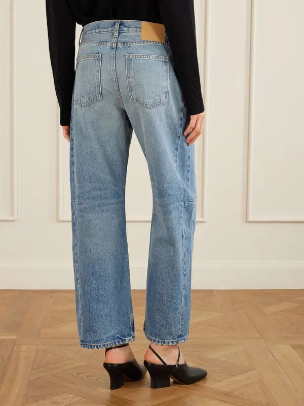 B Sides Slim Lasso High-rise Wide-leg Jeans