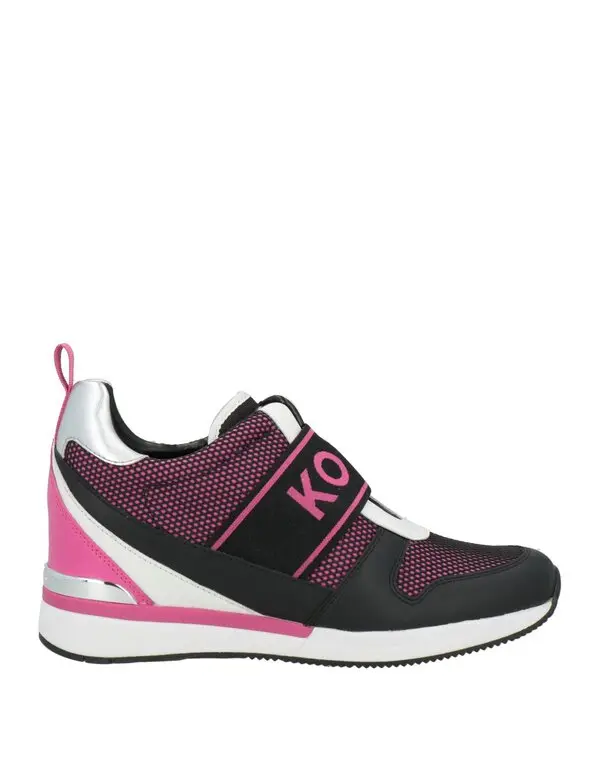 Michael Kors Wedge Sneakers With Fishnet Detailing