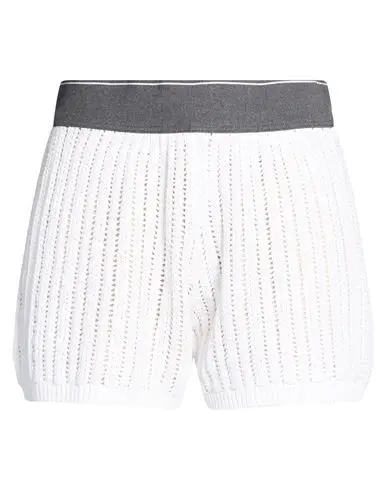 Brunello Cucinelli Pointelle Knit Shorts - White