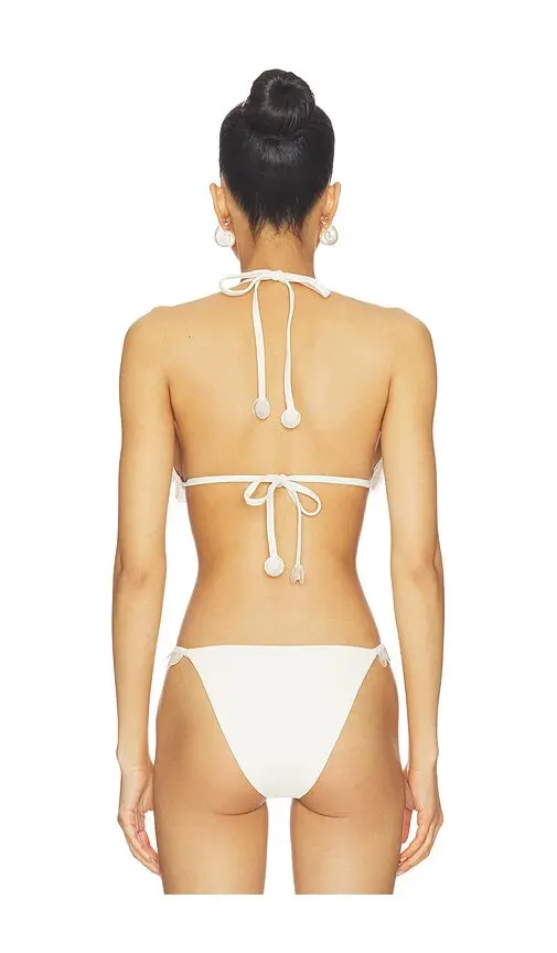 Devon Windsor Cali Embellished Triangle Bikini Top