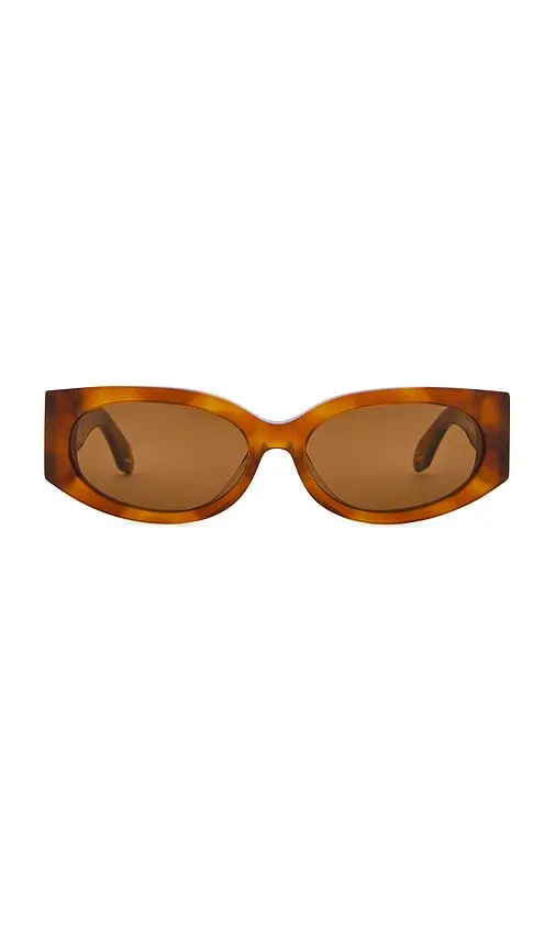 Varley Lambeth Oval Sunglasses - Bright Tortoise