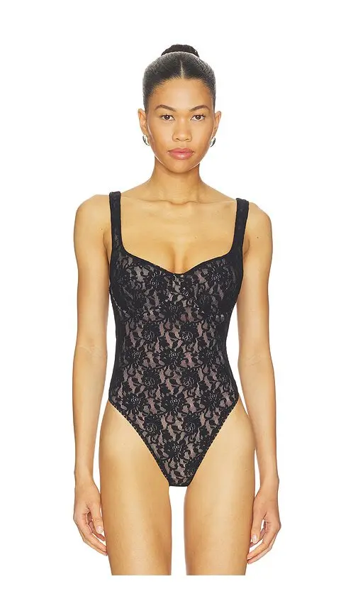 Hanky Panky Signature Lace Underwire Bodysuit - Black