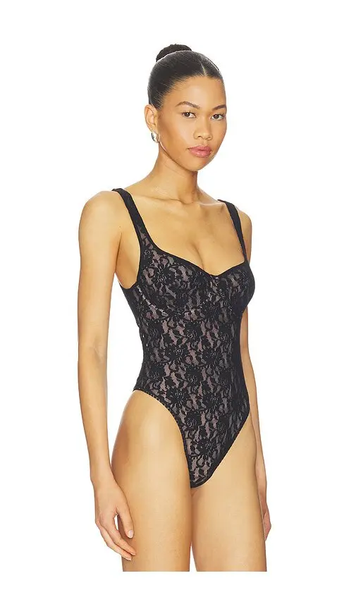 Hanky Panky Signature Lace Underwire Bodysuit - Black