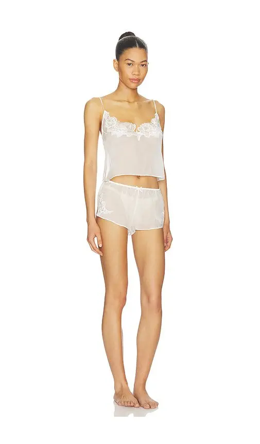 SKIMS Romance Lace Cami And Short Set - Ivory