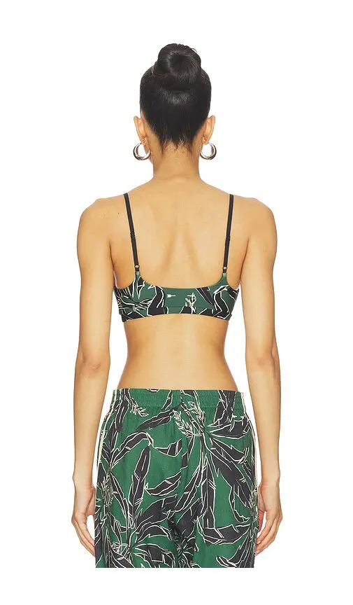 The Upside Tamara Ballet Sports Bra In Dark Green