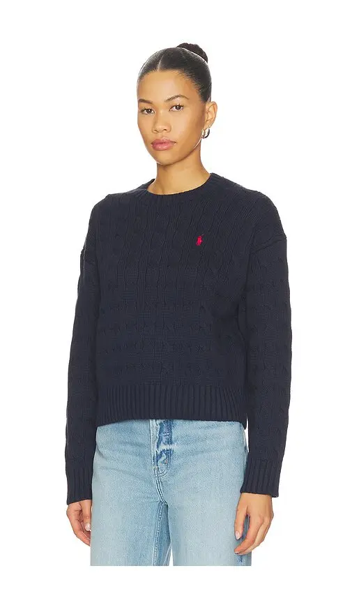 Polo Ralph Lauren Cotton Crewneck Sweater - Hunter Navy