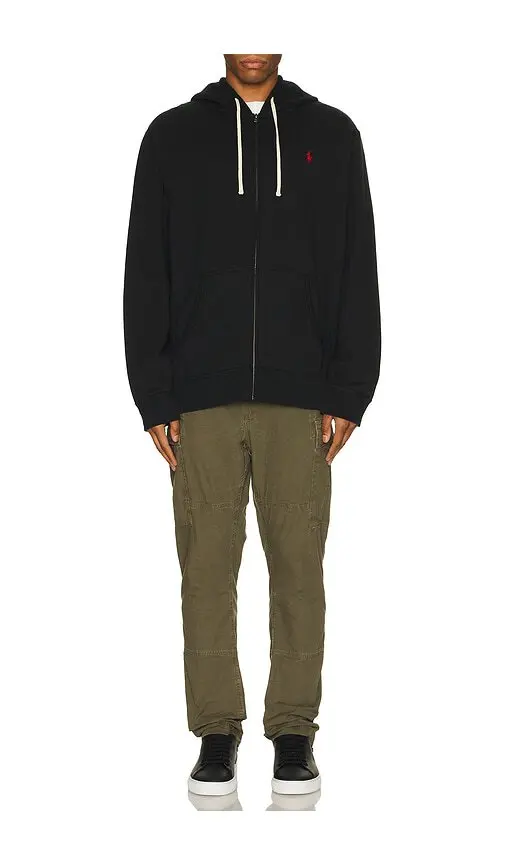 Polo Ralph Lauren Full Zip Fleece Lined Hoodie - Black