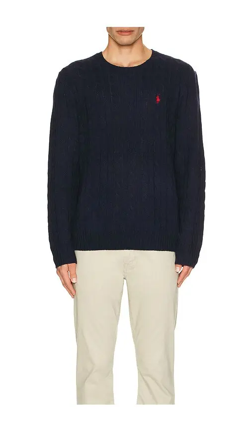 Polo Ralph Lauren Cable-knit Wool-cashmere Sweater