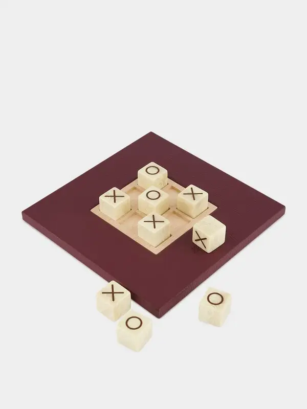 Hector Saxe Paris Leather Tic Tac Toe Set