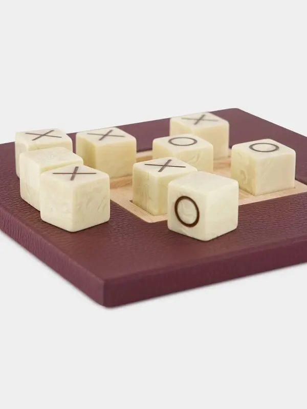 Hector Saxe Paris Leather Tic Tac Toe Set