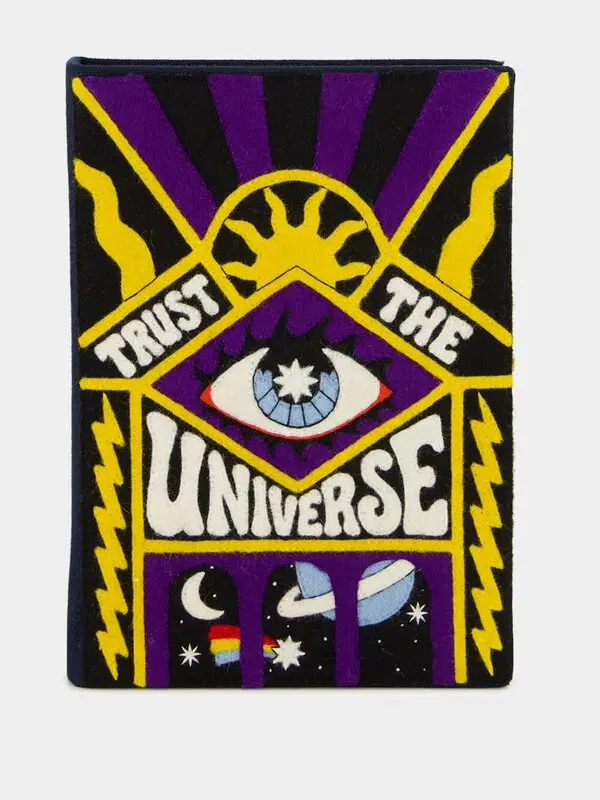 OLYMPIA LE-TAN Trust The Universe Clutch - Purple