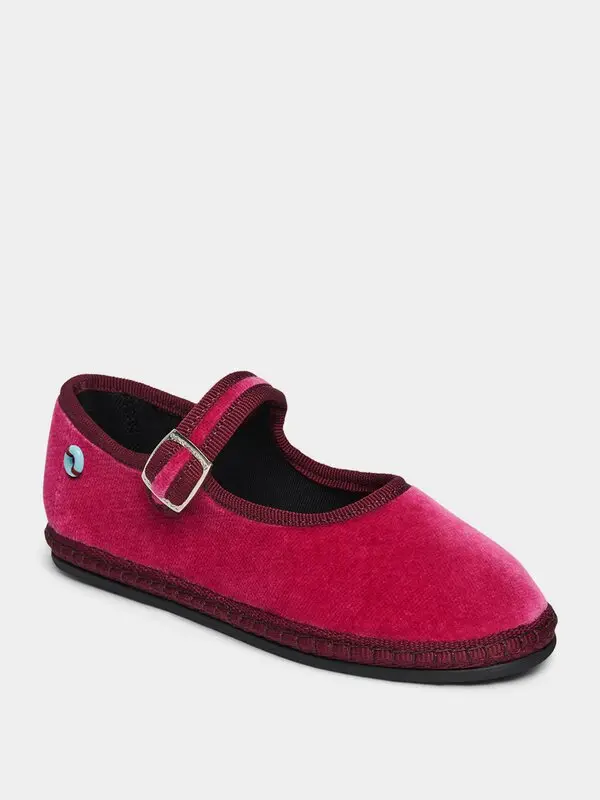 PIEDATERRE Mary Jane 'grace' Bambino Slippers - Pink
