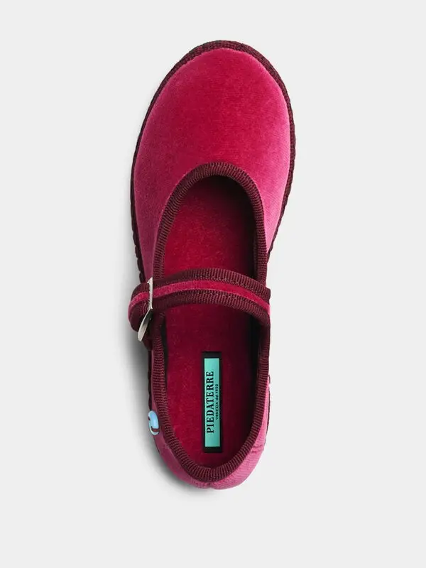 PIEDATERRE Mary Jane 'grace' Bambino Slippers - Pink