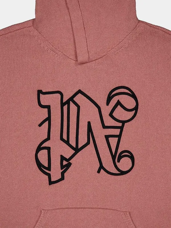 Palm Angels Monogram Knit Hoodie