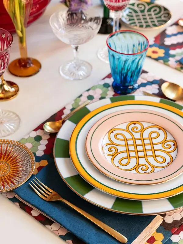 La DoubleJ Cortile Dessert Plates Set Of 2 - Pink