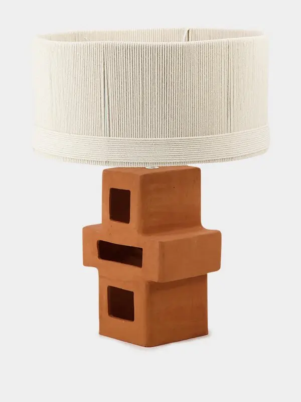 HONORÉ Eros Terracotta Ceramic Table Lamp