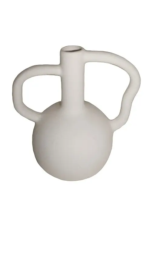 HUEGAH HOME Blanche Vase In White - N,a