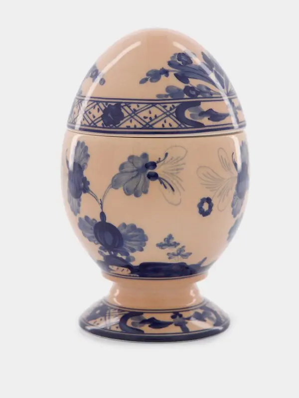 GINORI 1735 Oriente Italiano Cipria Egg Cup With Cover - Pink