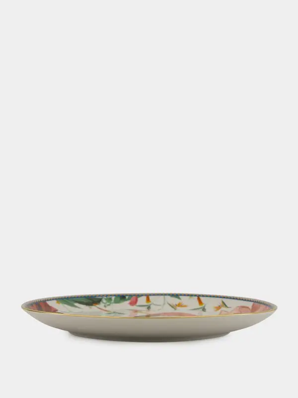 La DoubleJ Birdbloom Decorative Plate - Pink