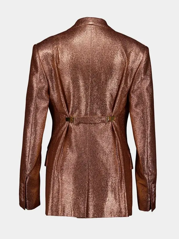 TOM FORD Iridescent Single-breasted Blazer - Pink