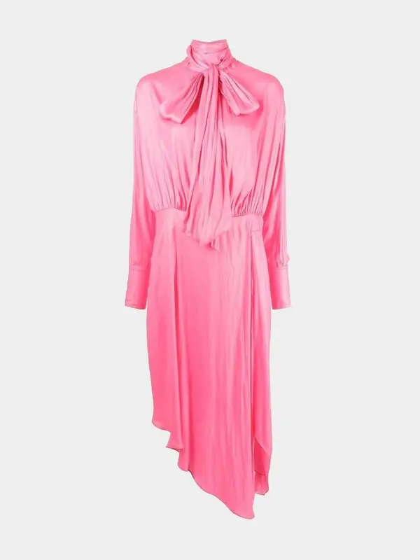 Stella McCartney Asymmetric Midi Dress - Pink