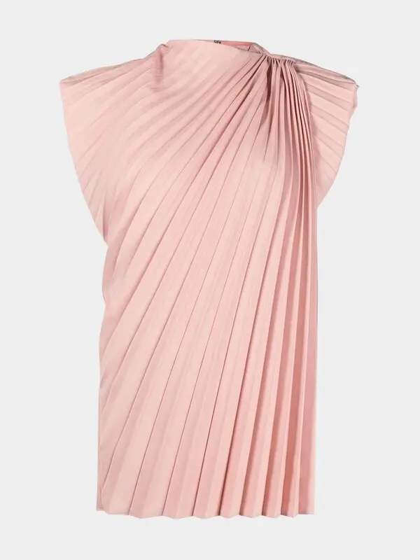 Colville Cerith Pleated Top - Pink