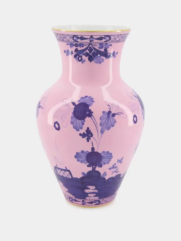 GINORI 1735 Oriente Italiano Large Azalea Ming Vase - Pink