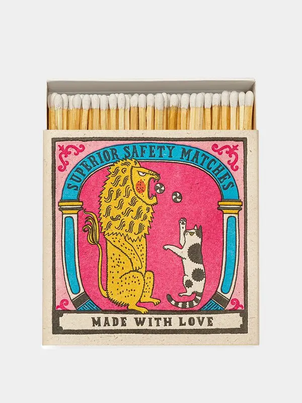 ARCHIVIST Big Cat Little Cat Matches - Pink