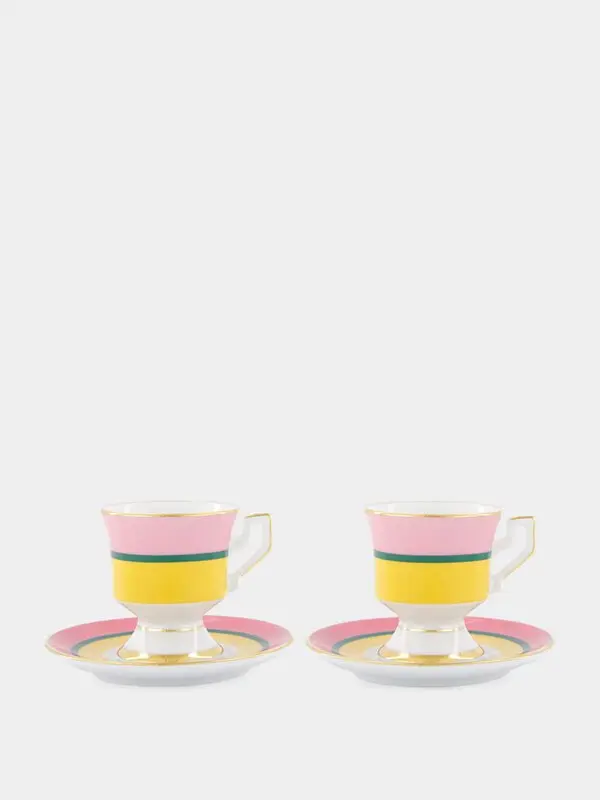 La DoubleJ Set Of 2 Espresso Cups - Pink
