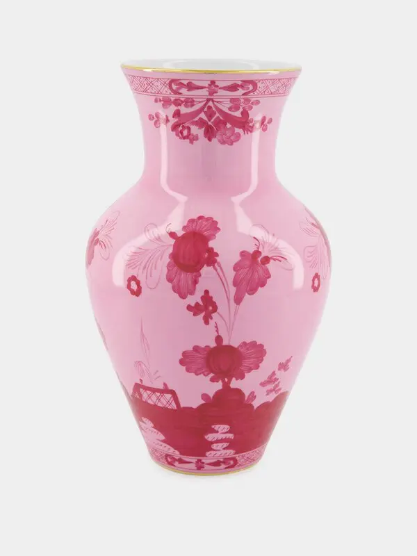 GINORI 1735 Oriente Italiano Large Porpora Ming Vase - Pink